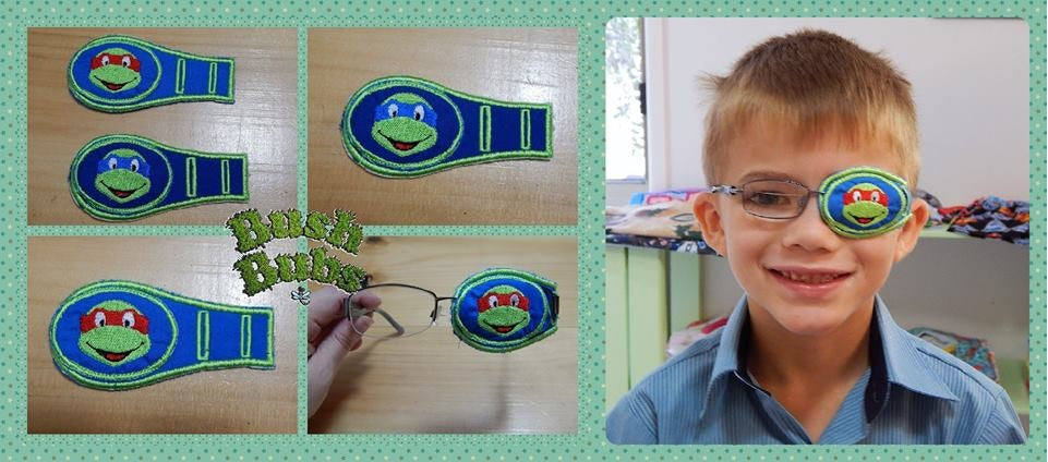 Hand made Eye Patches for Glasses – Bush Bubs Clothing & Embroidery