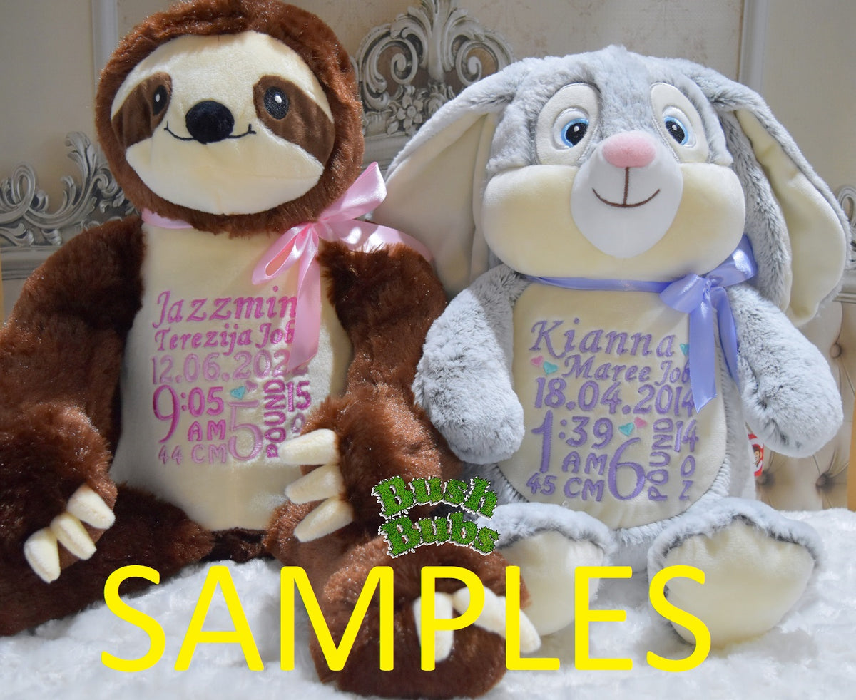 Personalised Plush Fox – Bush Bubs Clothing & Embroidery